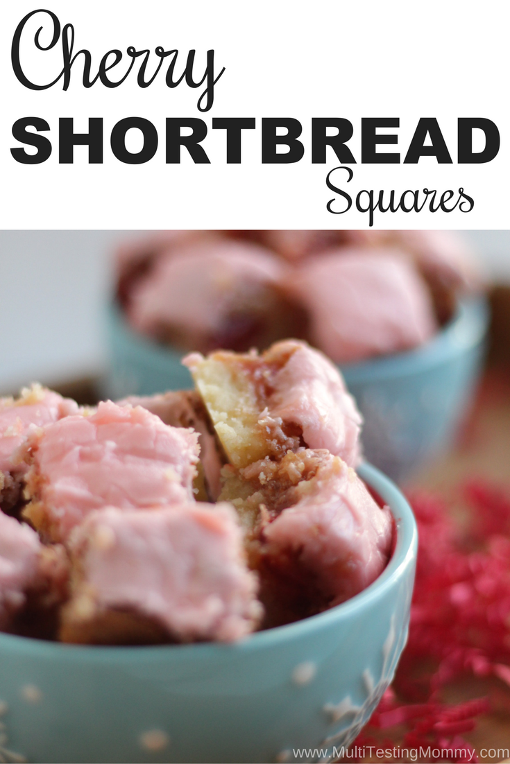 Cherry Shortbread Squares - Multi-Testing Mommy